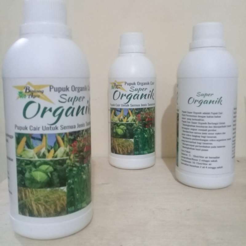 Jual Pupuk Cair Super Organik 500ml - Pupuk Pembenah Tanah - Pupuk ...