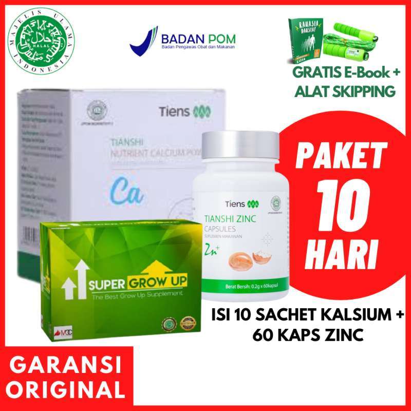 Jual Peninggi badan paket 10 hari - Super Grow Up - Hyper Grow Up - isi ...