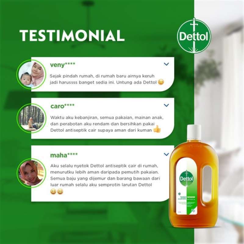 Jual Dettol Cairan Antiseptik 1 Liter Free Botol Spray Di Seller Eco ...