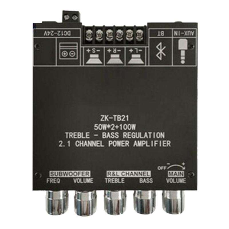 Jual ZK-MT21 Audio Amplifier Board 50Wx2+100W 2.1 Channel Digital Power Amp di Seller Khalid ...