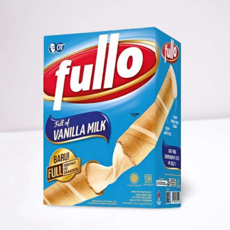 Jual Snack stick wafer vanila milk Fullo ( 24pcs x 7.5) cemilan enak ...