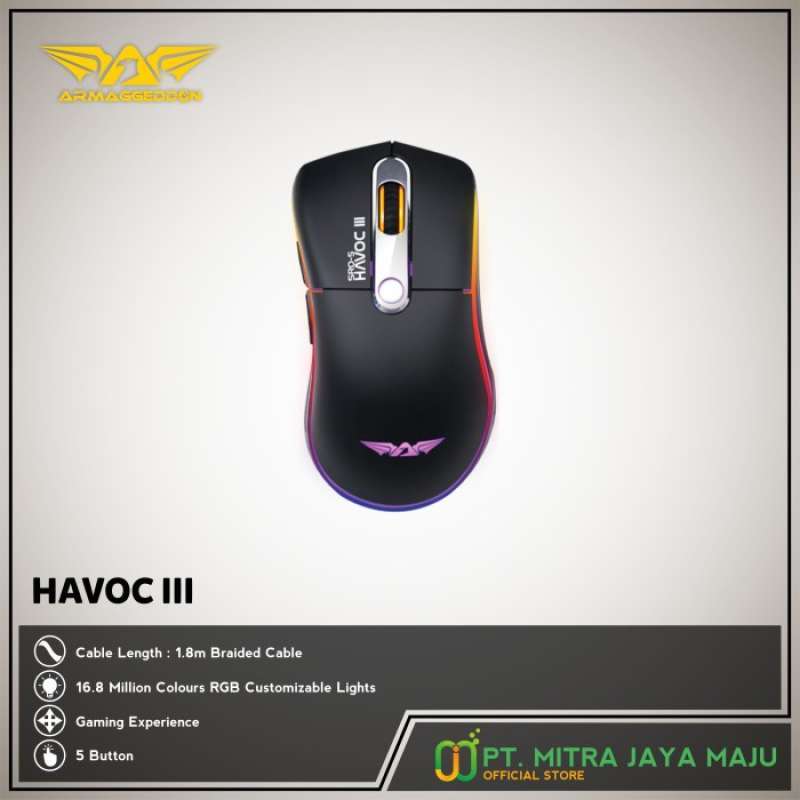 Jual Mouse Gaming Armaggeddon Havoc 3 / Havoc III - Putih di Seller ...