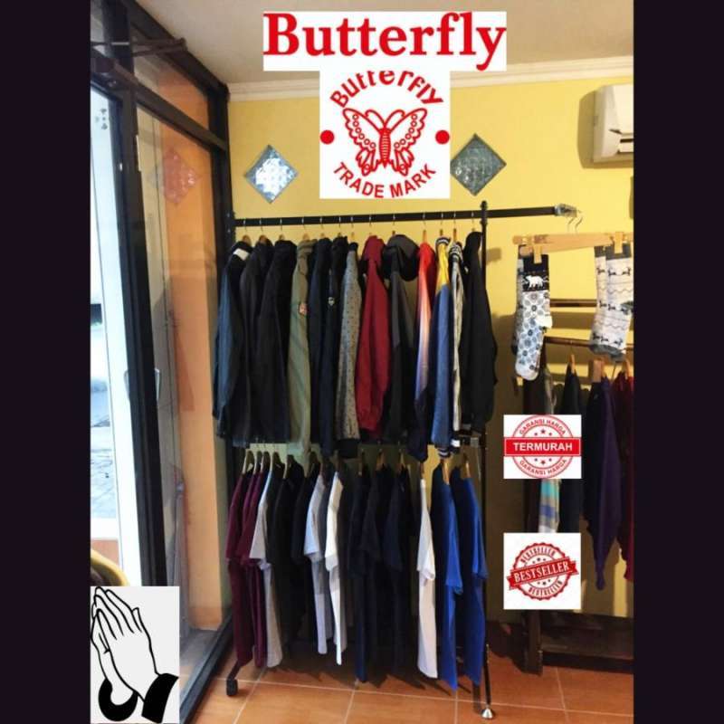 Jual BESI.....Rak Gantungan Baju Model Gawang Untuk Display BESI tinggi ...