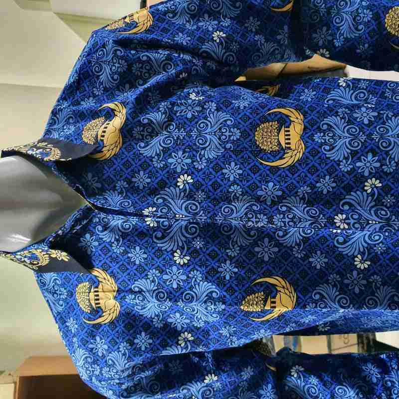 Jual Seragam Batik Korpri Terbaru 2022 | Seragam Batik Pns Korpri | Baju Korpri Pria - M Di ...