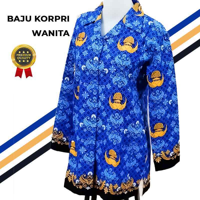 Jual Baju Batik Korpri Terbaru 2022 Wanita dan Pria / Seragam Batik Korpri Terbaru di Seller ...