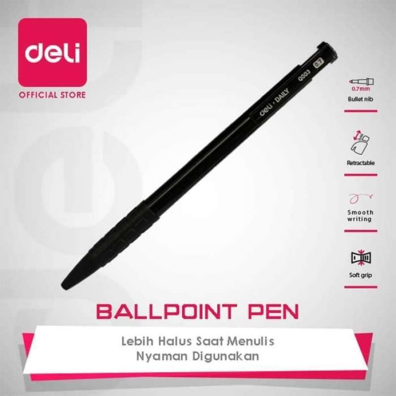 Jual Pulpen DELI EQ00320 - 0.7mm HITAM di Seller TG JKT Megastore ...