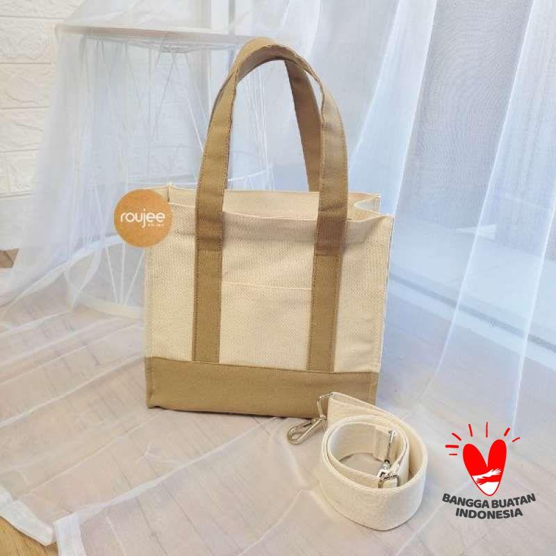 Promo DAISY BAG BY ROUJEE - TAS KANVAS CUSTOM NAMA TAS WANITA TAS KERJA ...