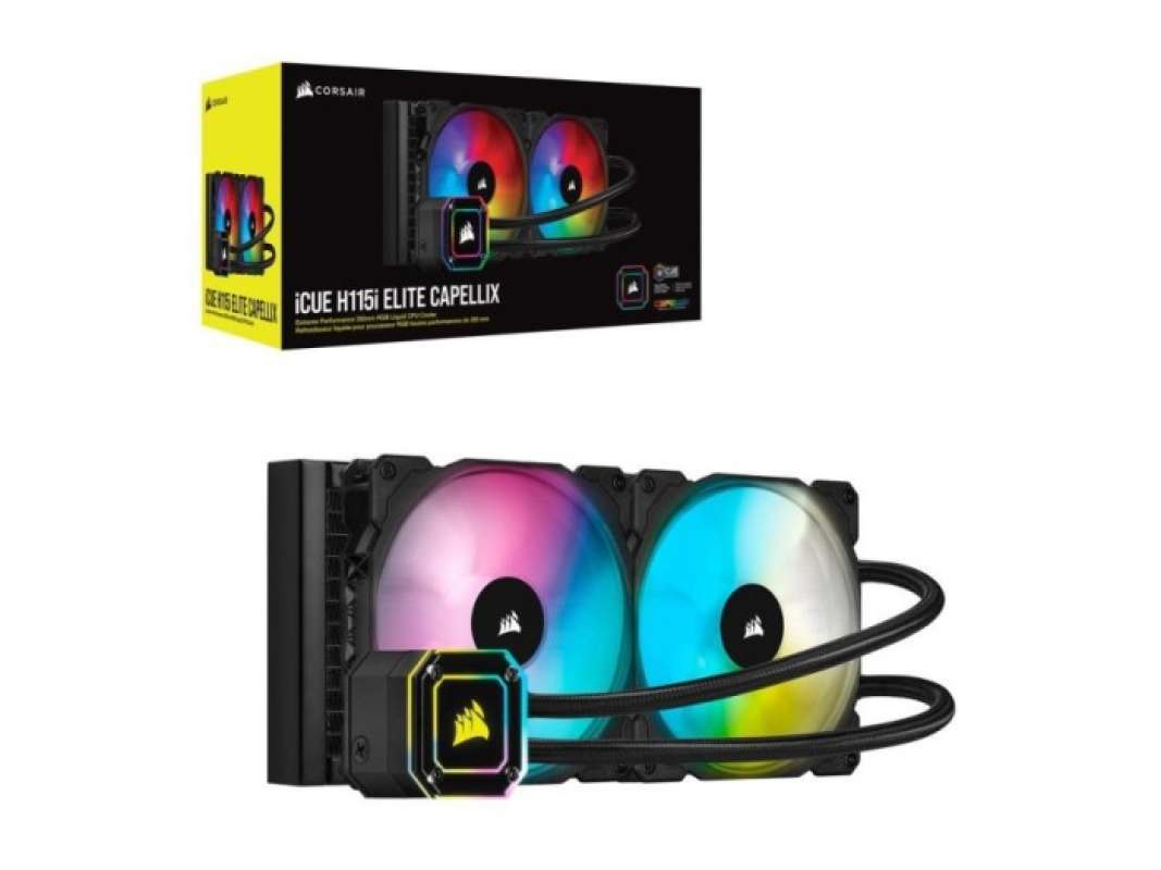 Jual Corsair Icue H115I Elite Capellix Liquid Cpu Cooler 280Mm Argb 140 ...