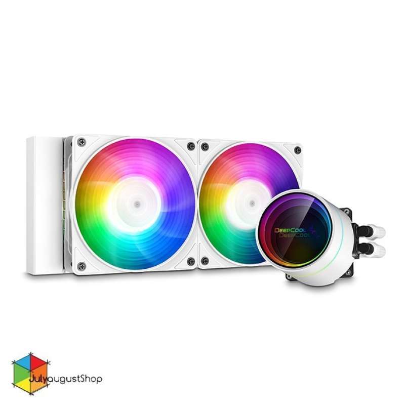 Promo Deepcool Castle 240Ex A-Rgb White | 240 Ex Argb - Aio Cooler Lga ...