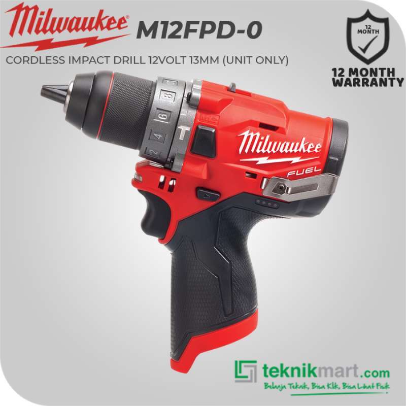 Jual Milwaukee M12FPD-0 12V 13mm Cordless Impact Drill/Bor Impact ...