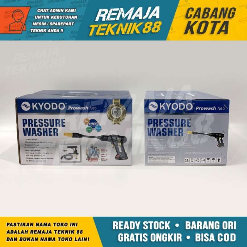 Promo Kyodo Prowash Neo Mesin Steam Jet Cleaner Portable Dc Cordless ...