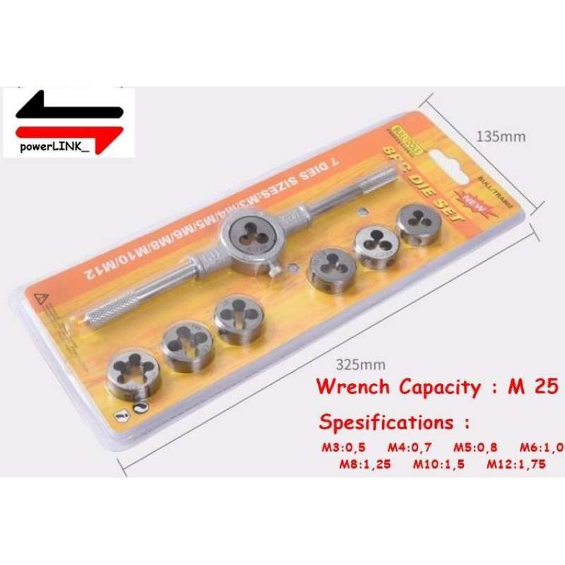 Jual Hand Die Set - Alat Snai Senai Pembuat Ulir Drat Luar Baut di ...