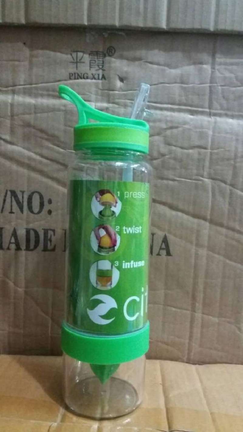 Jual citrus zinger juice bottle/ botol minum juice infus tritan di ...