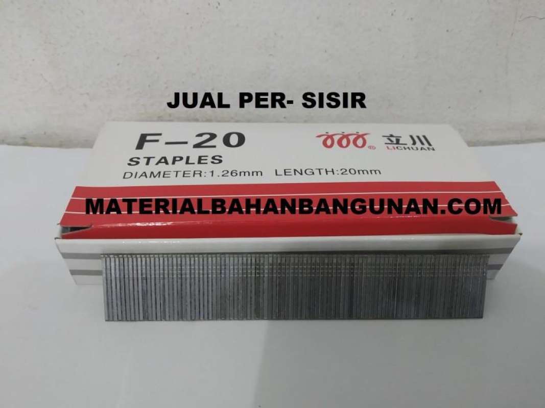 Jual Isi Ulang Paku Tembak Angin 20 mm Stapler Paku Kompressor Per ...