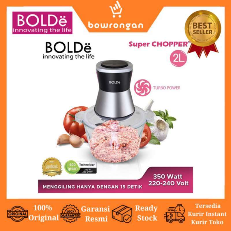 Jual Bolde Super Chopper Kaca Stainless Steel 2L Penggiling Makanan ...