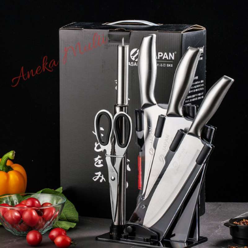Promo Set Pisau Dapur stainless steel 6-piece kitchen knife japan ...