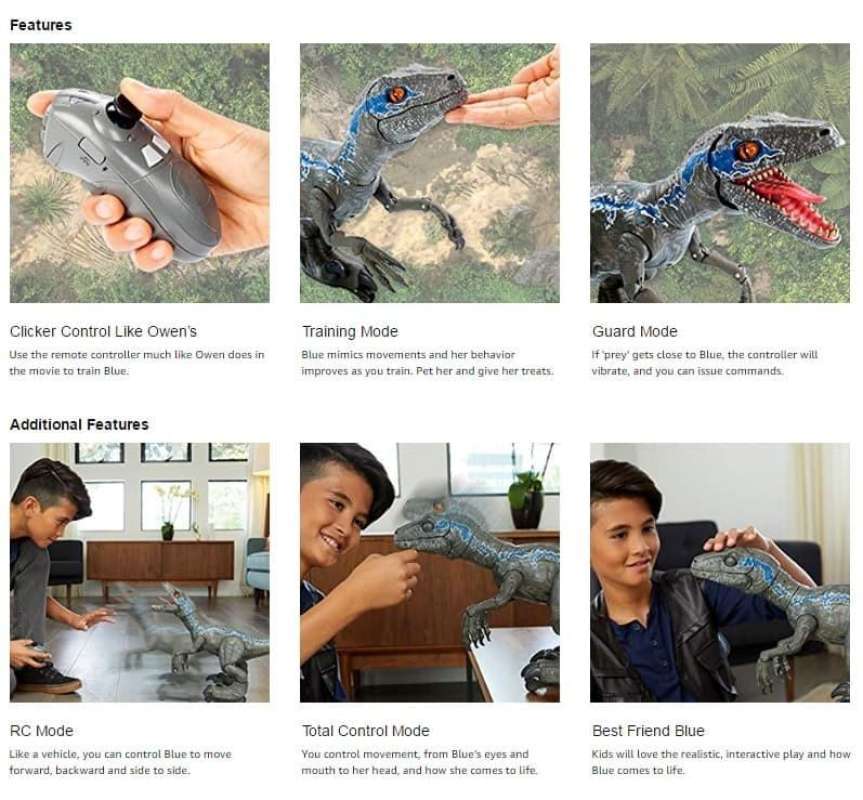 Jual Mattel Jurassic World Toys Alpha Training Blue - Hot Toys 2018 Di ...