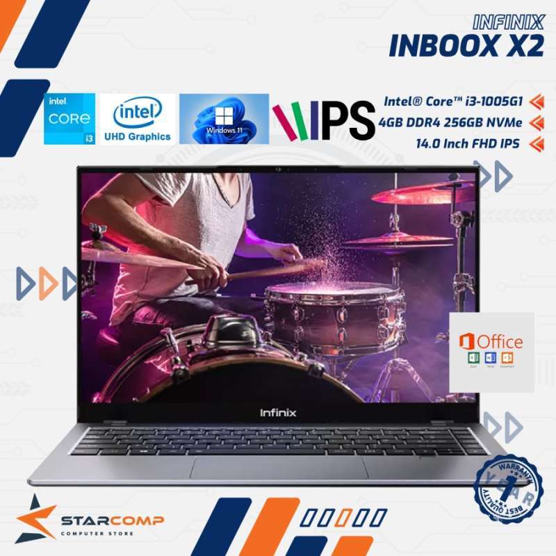 Jual INFINIX INBOOX X2 - CORE I3 1005G1 4GB 256SSD Win11 14FHD IPS ...