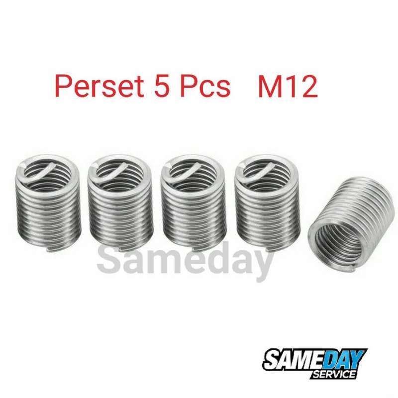 Jual Recoil M12 Per Rekoil Untuk Drat Slek Dol Rusak Thread Repair Tap ...