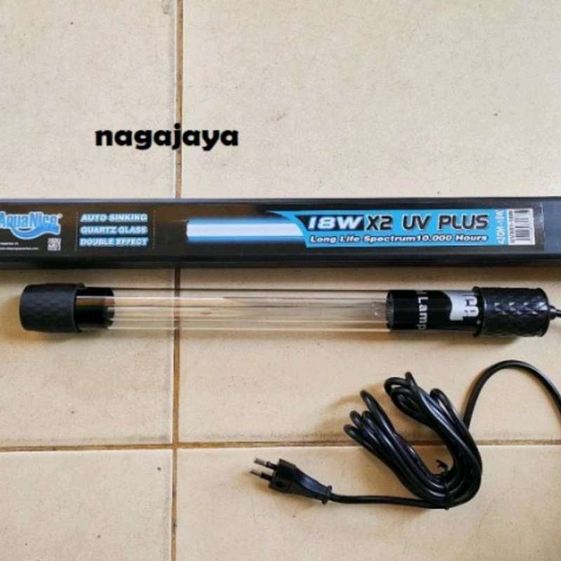 Jual Lampu UV Aquanice lampu aquarium kolam anti lumut dan bakteri 24 ...