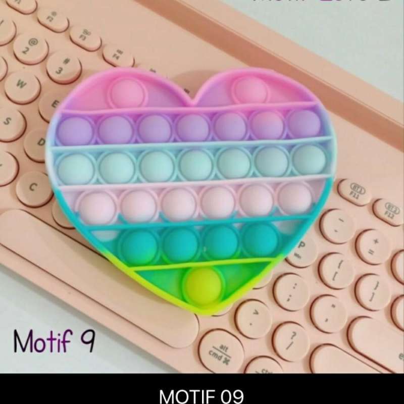 Jual Pop It Rainbow Viral Push Pop Bubble Mainan Anak Karakter Rainbow ...