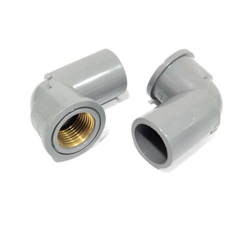 Jual Knee Siku L 1/2 Pvc Drat Dalam / Keni Kenie Drat Dalam 1/2inch Di ...