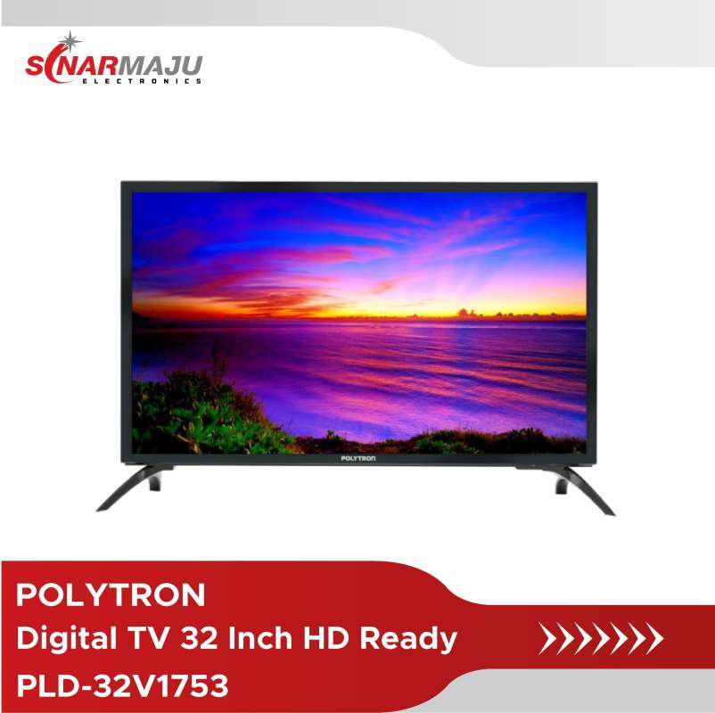 Jual LED TV 32 Inch Easy Smart Polytron HD Ready PLD-32V1753 PLD32V1753 di Seller Sinarmaju ...