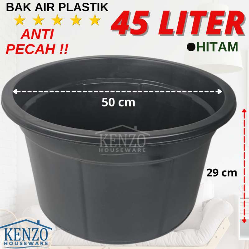 Jual Baskom Plastik Jumbo Ember Cuci Baju 45 Liter Bak Besar Usa Anti ...