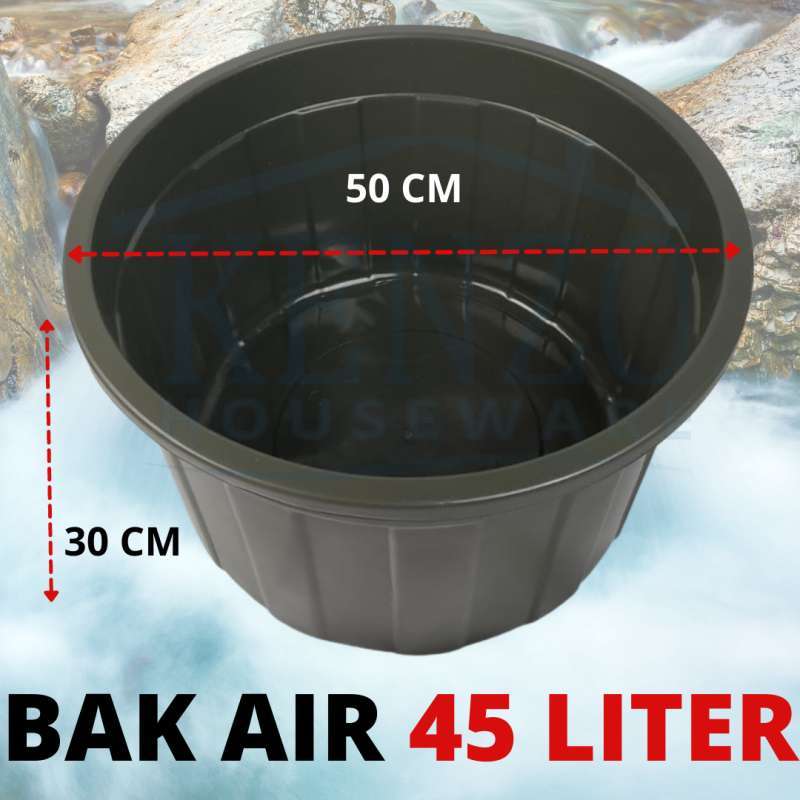 Jual Baskom Plastik Jumbo Ember Cuci Baju 45 Liter Bak Besar Usa Anti ...