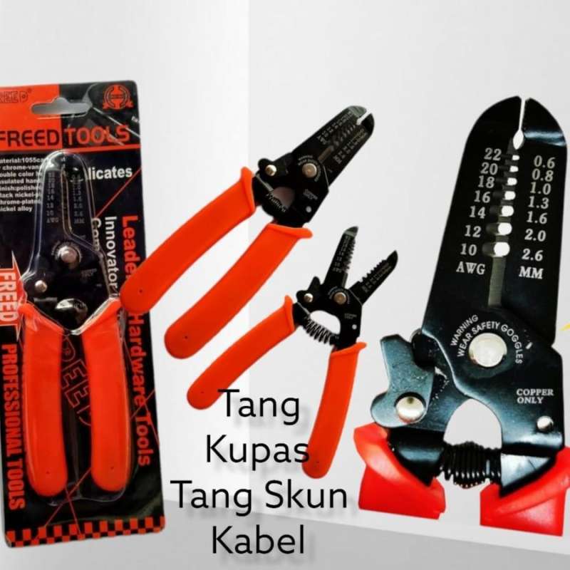 Jual Freed Tang Kupas Kabel Skun Mini Crimping Wire Strippers Tools Di ...