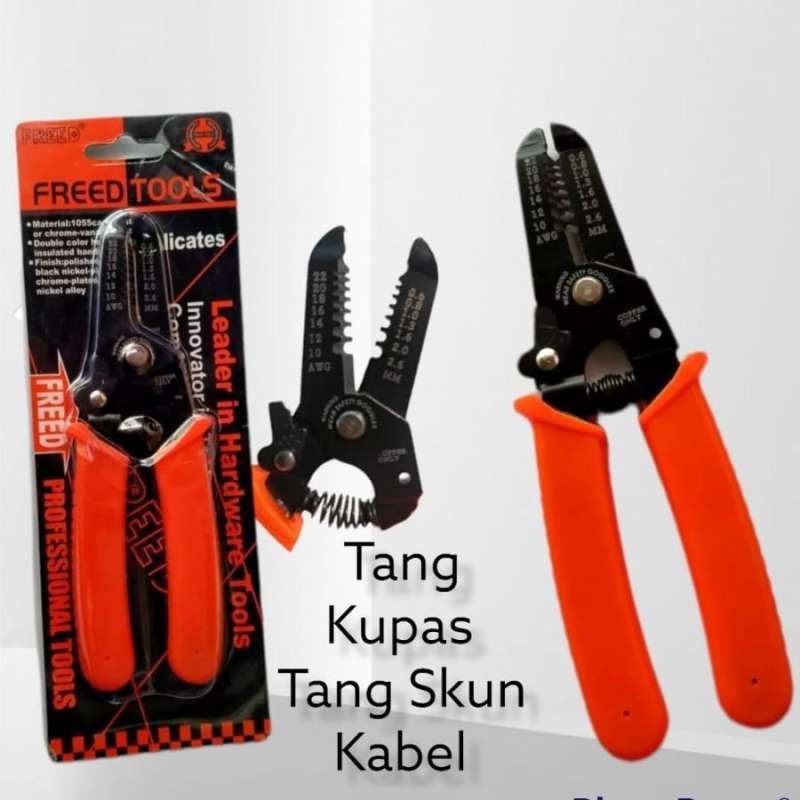 Jual Freed Tang Kupas Kabel Skun Mini Crimping Wire Strippers Tools Di ...