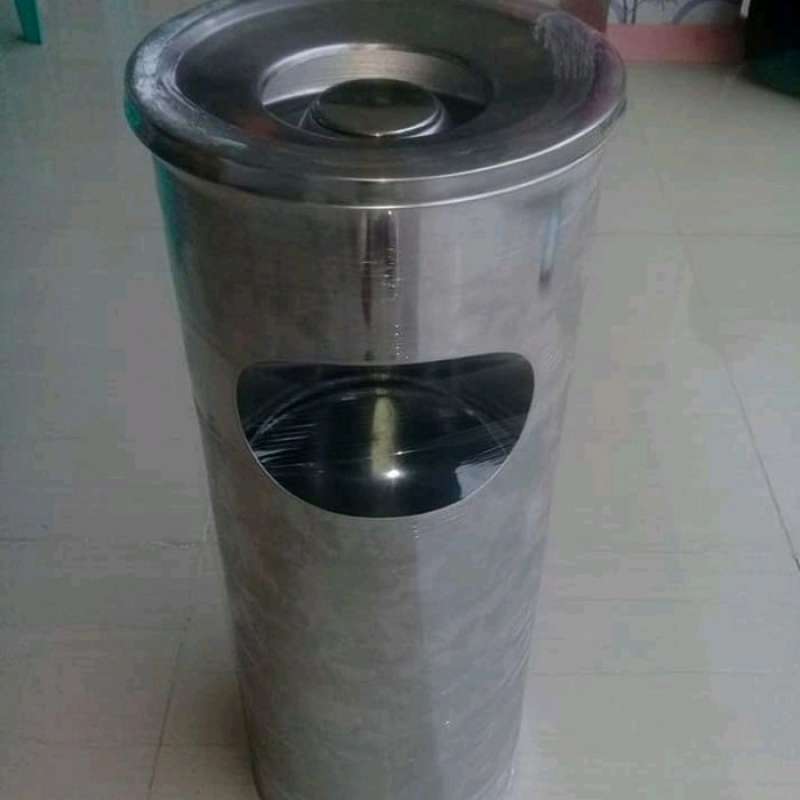 Promo Tong Sampah/Tempat Sampah Stainlees/Asbak Rokok Stenlisstell ...