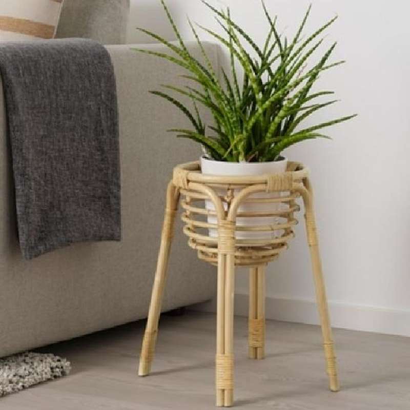 Jual Rak Stand Tanaman Indoor Rotan Alami Tinggi 43cm_original Di ...