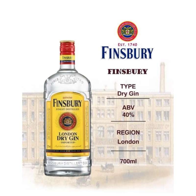 Promo Finsbury Dry Gin 700ml Diskon 58 Di Seller Wine Wine Solution