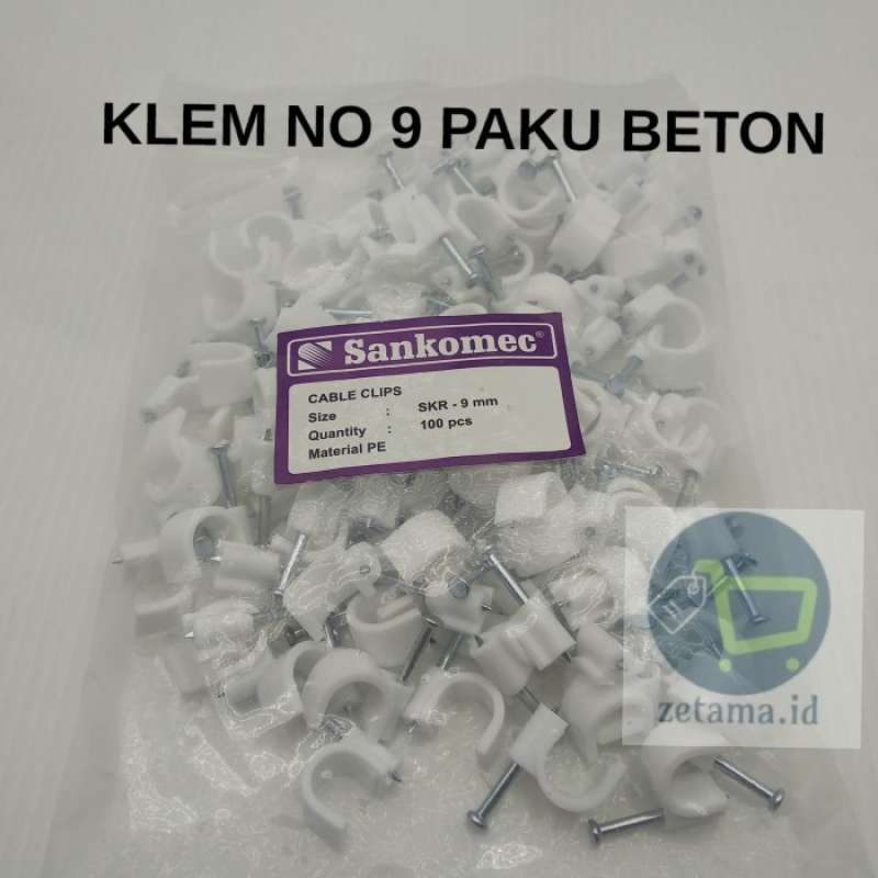 Jual Jual KLEM KABEL 9 MM PAKU BETON / CABLE CLAMP Diskon di Seller ...