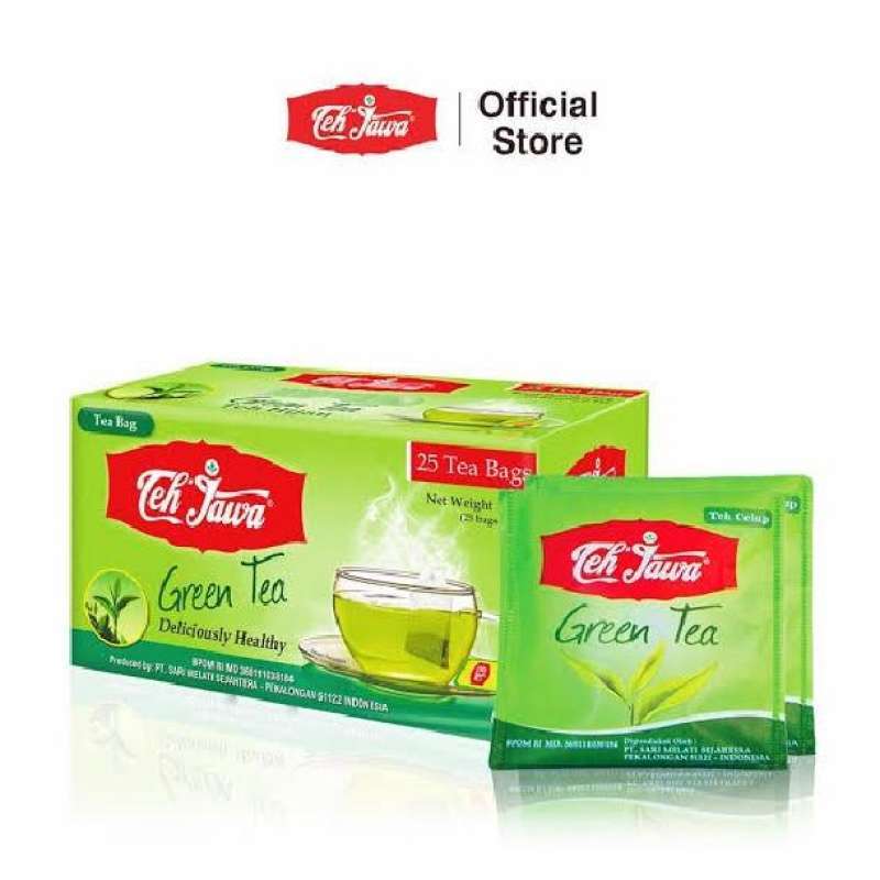 Jual teh Jawa green tea/teh celup teh hijau isi 25's di Seller ...