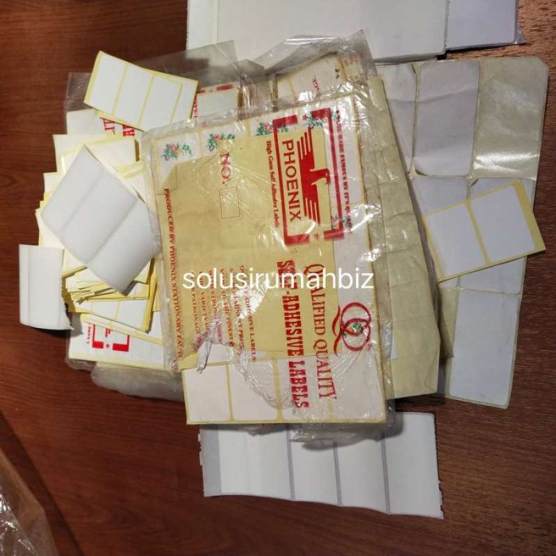Promo Label Stiker Putih Per 100gram Random Acak Per 100g Kosongan ...