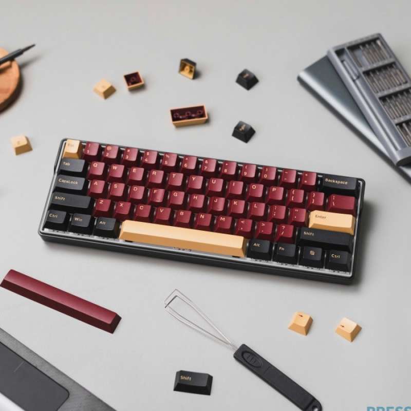 Jual SCARLET PBT Doubleshot Keycaps Keycap Set - Multicolor Multicolor ...