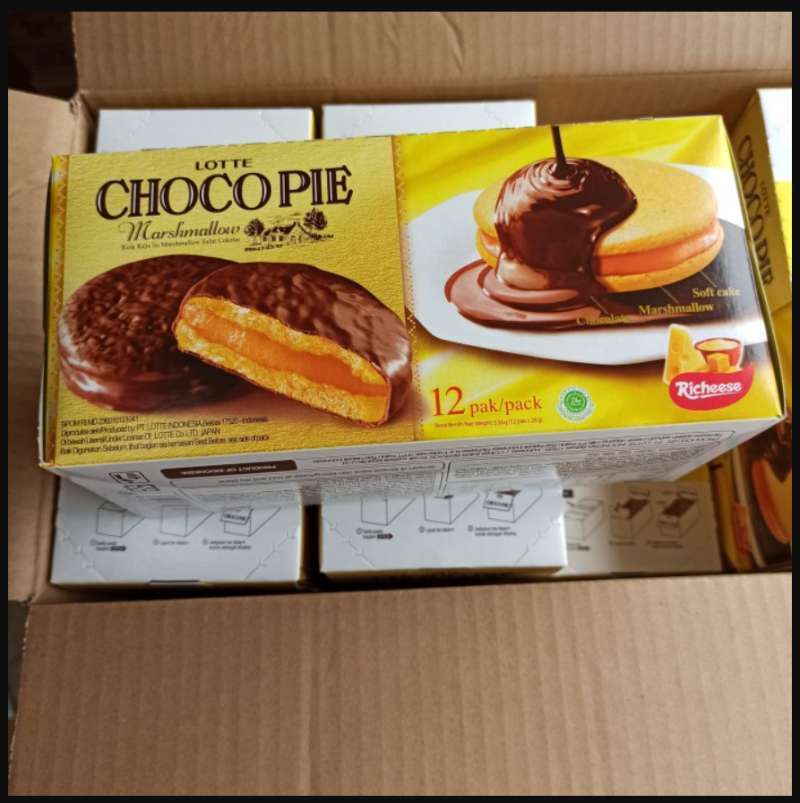 Promo Lotte Choco Pie Chocopie Marshmallow Soft Cake Rasa Richeese Keju ...