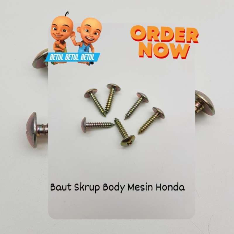 Jual Baut Skrup Body Mesin Honda / Skrup Untuk Baut Mobil Honda 6 Pcs ...
