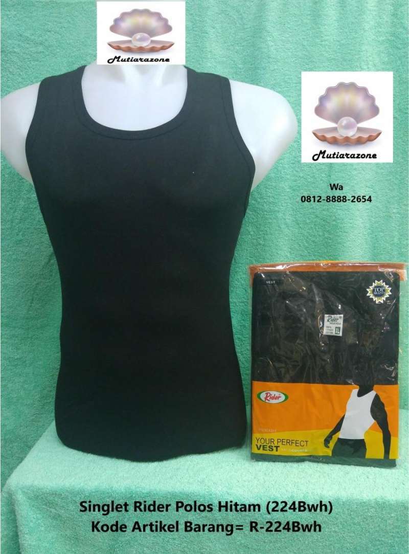 Jual Singlet Rider 224 Hitam Di Seller Mutiarazone - Kampung Bali, Kota ...