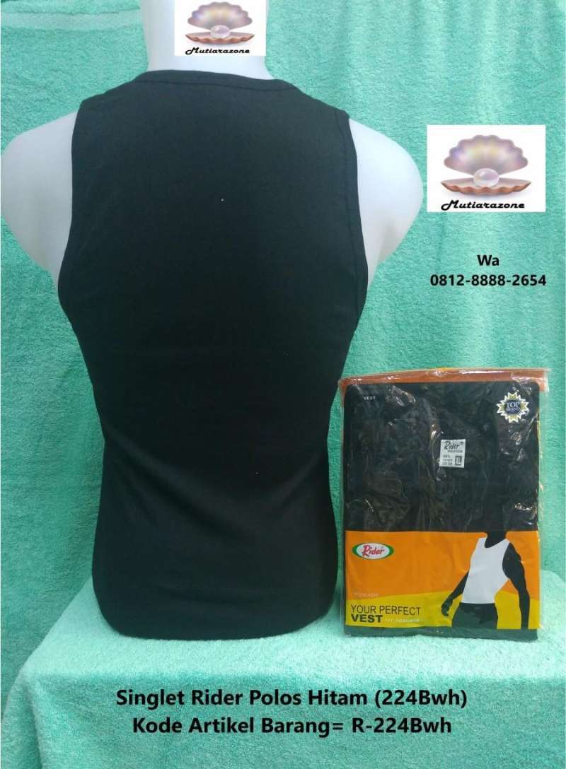 Jual Singlet Rider 224 Hitam Di Seller Mutiarazone - Kampung Bali, Kota ...