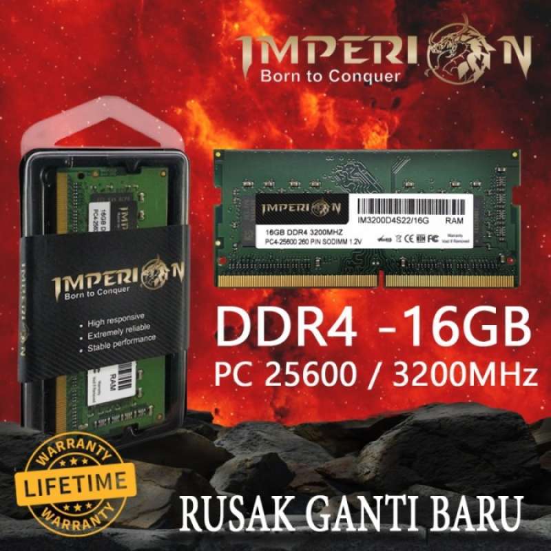 Promo Ram Imperion Ddr4 16Gb 3200 Mhz Pc25600 Ram Laptop Sodimm Resmi Diskon 10% di Seller Whole ...