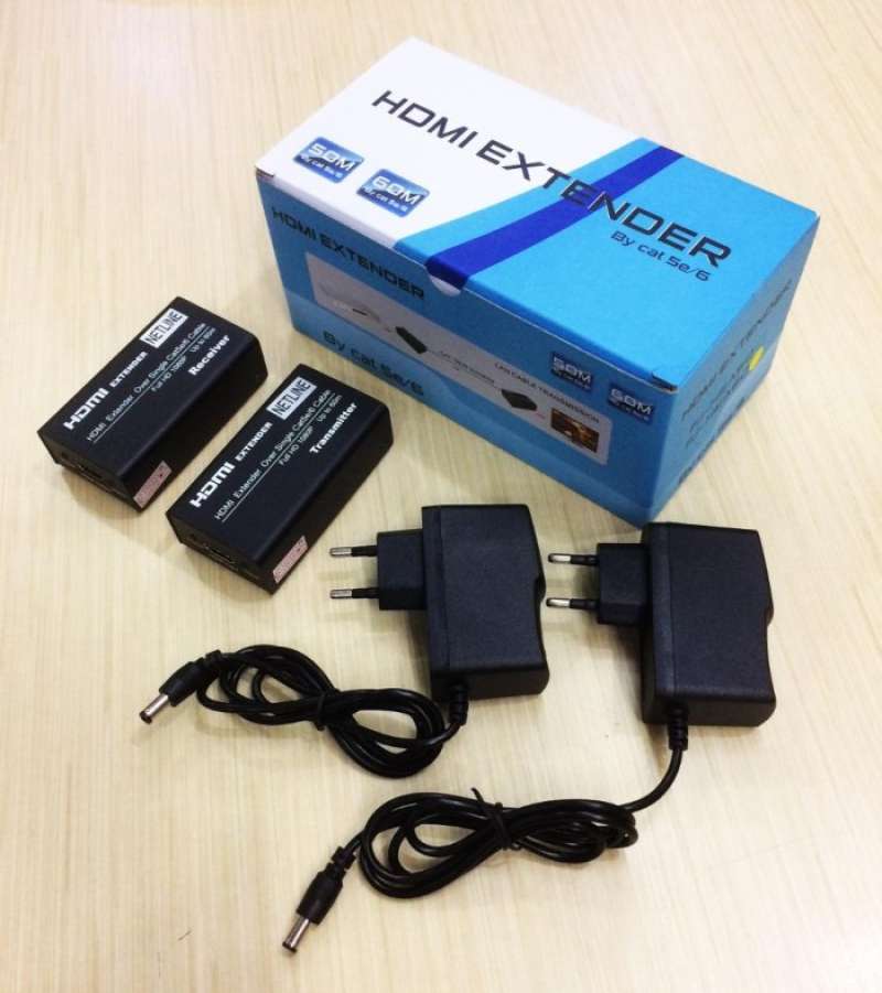 Promo Hdmi Extender 60M Single Cat5 Cat6 Hdmi Extender 60 Meter Diskon ...