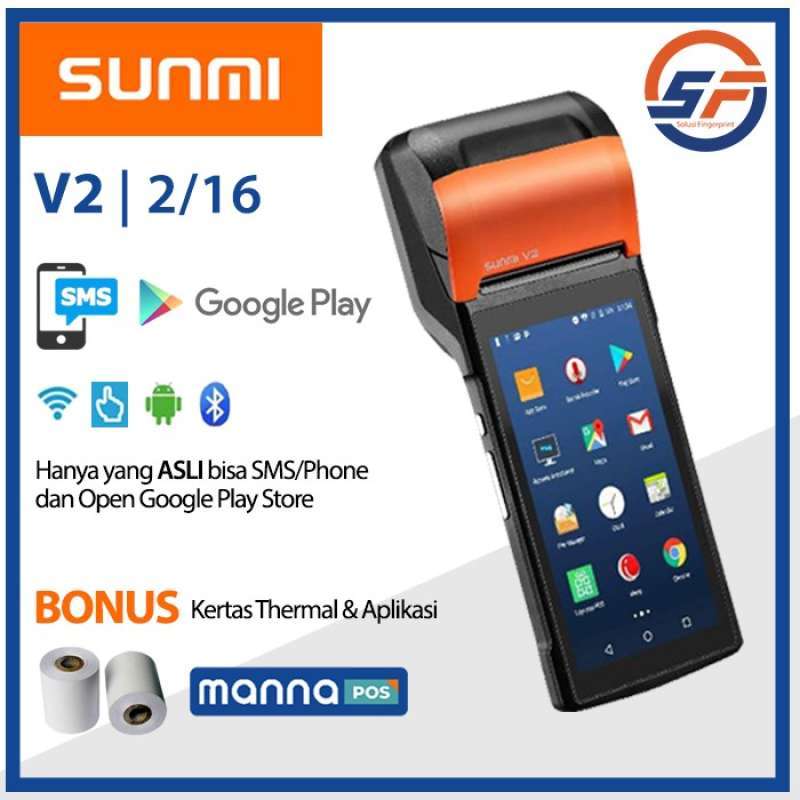 Jual SUNMI V2 2+16 da 1+8 Mesin Kasir Android POS Printer Thermal Original - SUNMI_V2_1+8 di ...