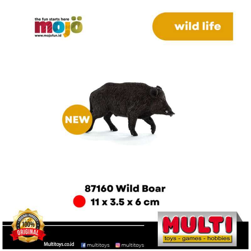 Jual MAINAN/PAJANGAN MOJO WILD BOAR 87160 di Seller Multi Toys Official ...