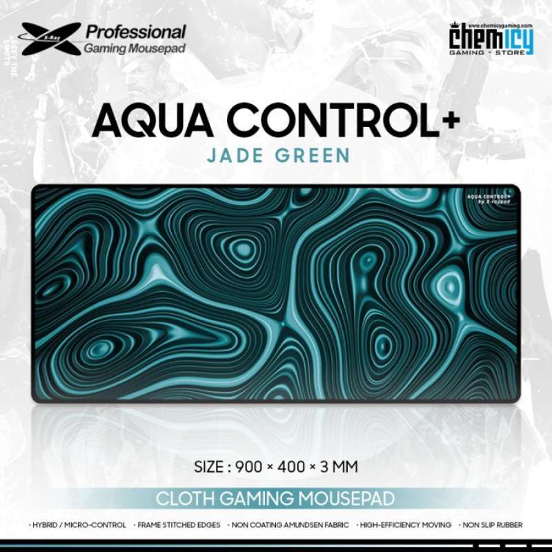 Jual X-Raypad Aqua Control+ Plus Jade Green XXL Cloth Gaming Mousepad ...