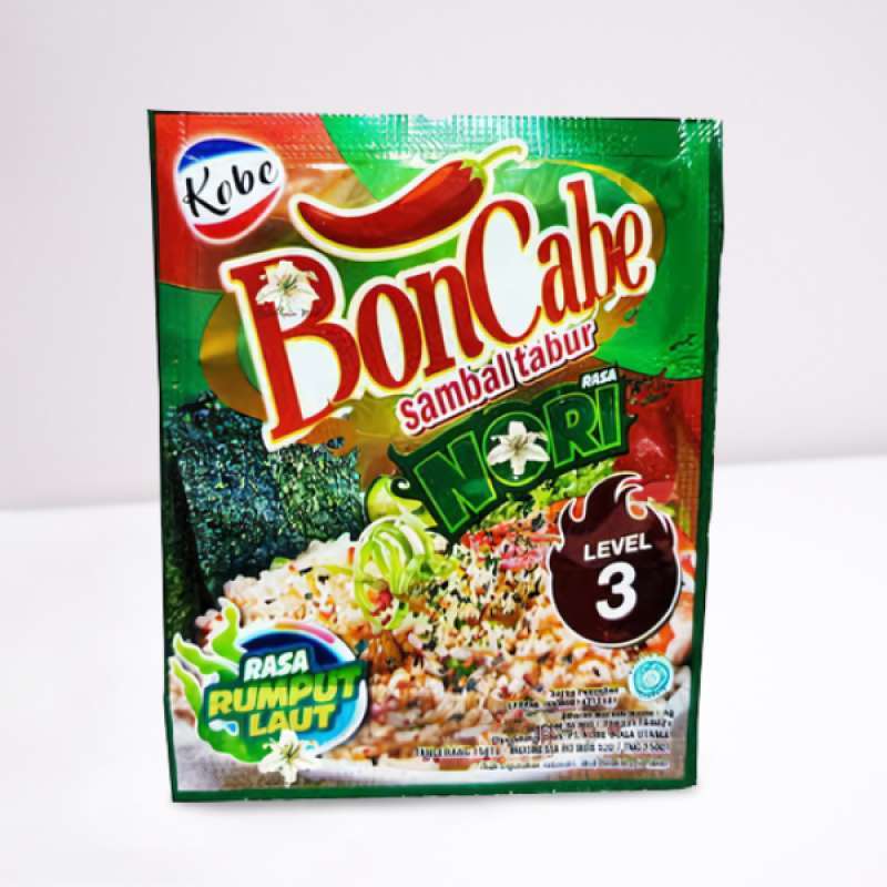 Jual Bon cabe sambal tabur rasa Nori (1 renceng isi 12) boncabe tabur ...