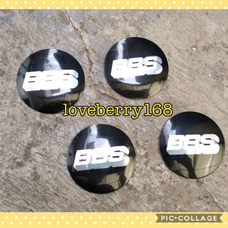 Promo Sticker Stiker Lapisan Tutup Dop Velg Mobil Logo Bbs Hitam Diskon ...