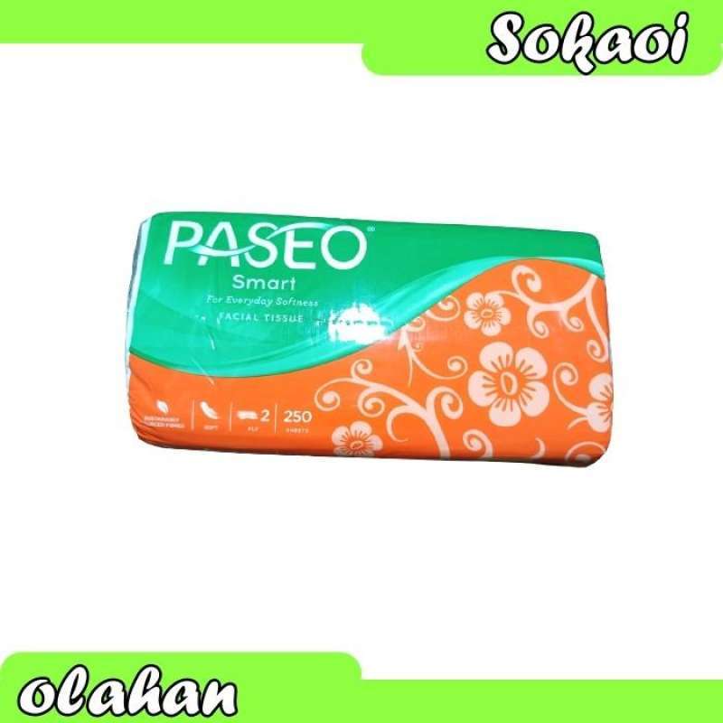Jual TISU TISUE TISSU PASEO SMART FACIAL TISU SOFT 2 PLY ISI 250 LEMBAR ...